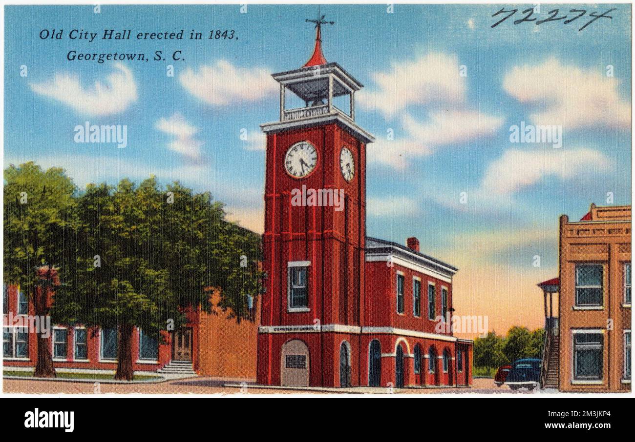 Old City Hall erected in 1843, Georgetown, S. C. , City & town halls ...