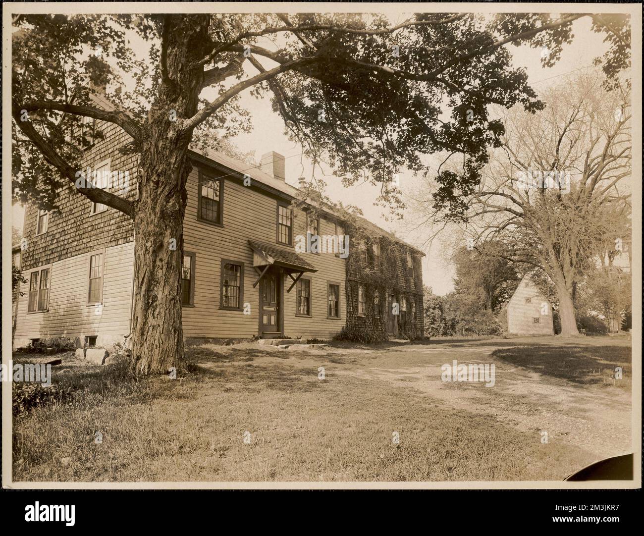 Old Clark Tavern and Peak House together, East Main Street, Medfield ...