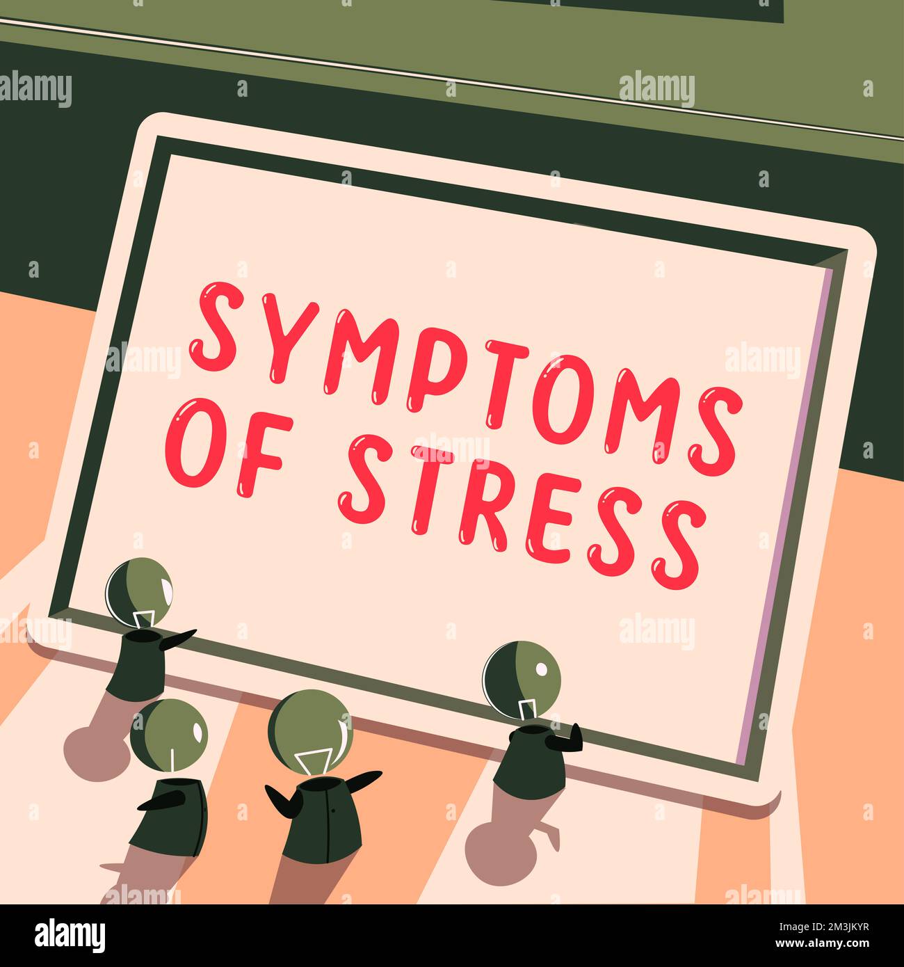 Sign displaying Symptoms Of Stress. Conceptual photo serving as symptom ...