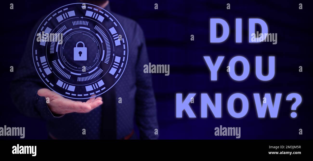 Inspiration showing sign Did You Know. Word for Fun Facts and Figures ...