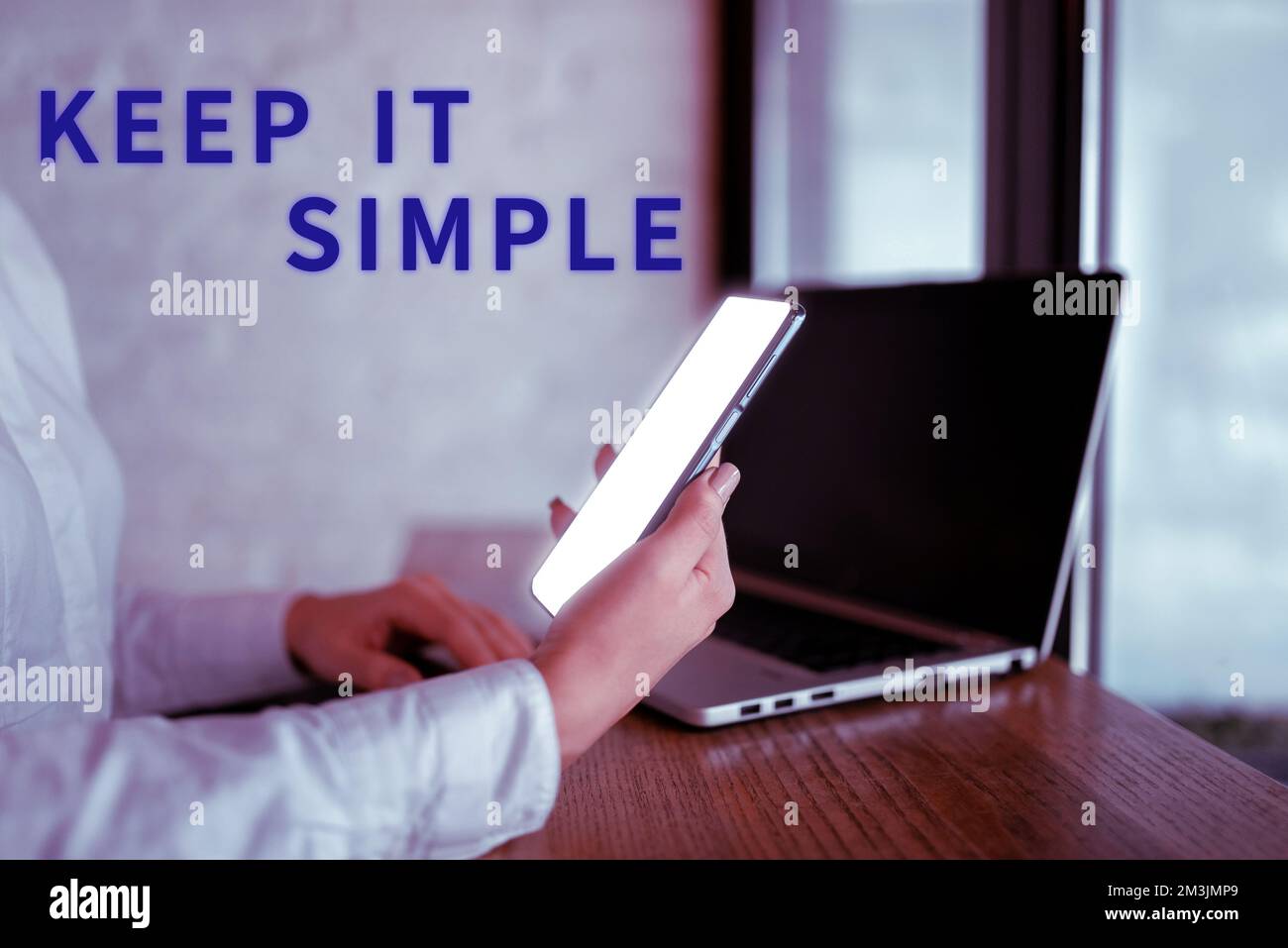 Text caption presenting Keep It Simple. Business concept Easy to toss ...