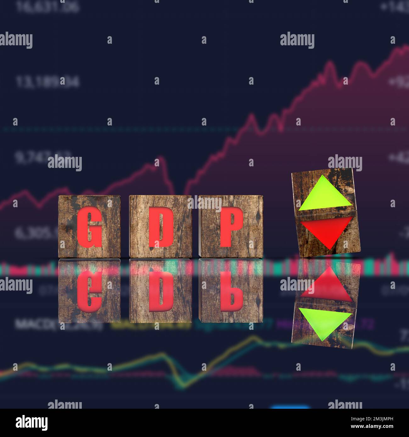 The 3d rendering of nice dice with the wording GPD Stock Photo - Alamy