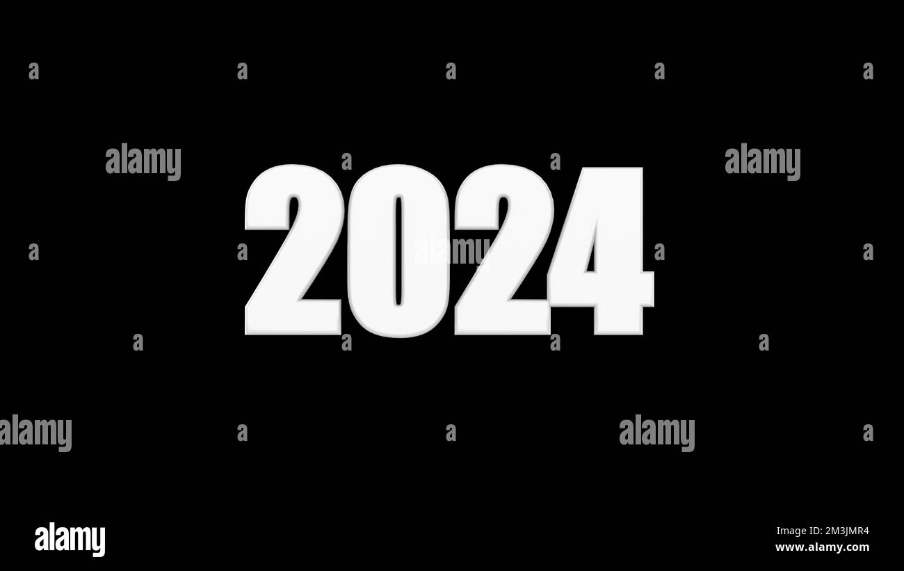 The 3d rendering of wording 2024 with nice backbround view Stock Photo ...