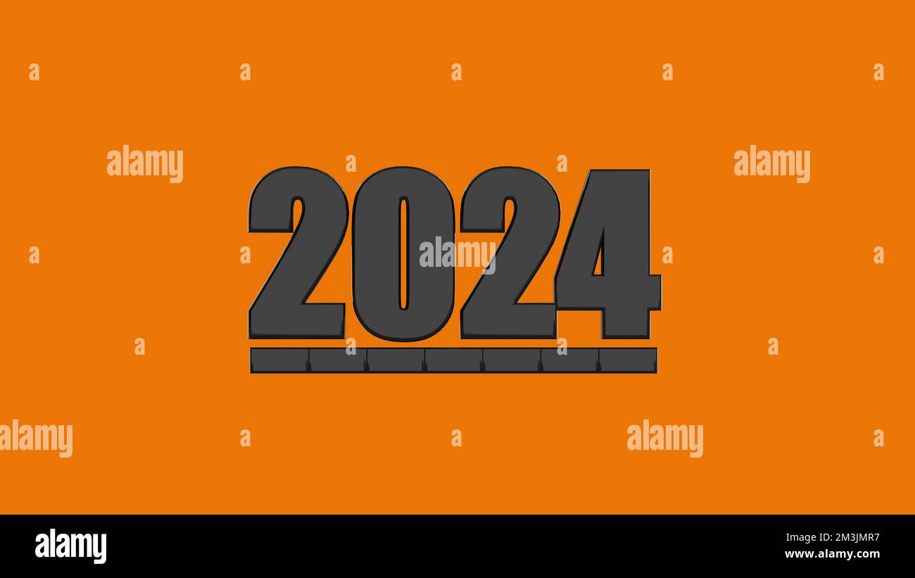 The 3d rendering of wording 2024 with nice backbround view Stock Photo ...