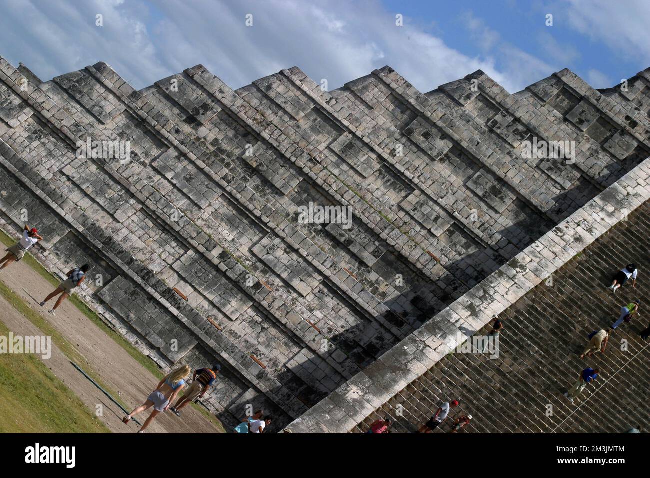General View of the Chichen Itza archaeological area, symbol of ...