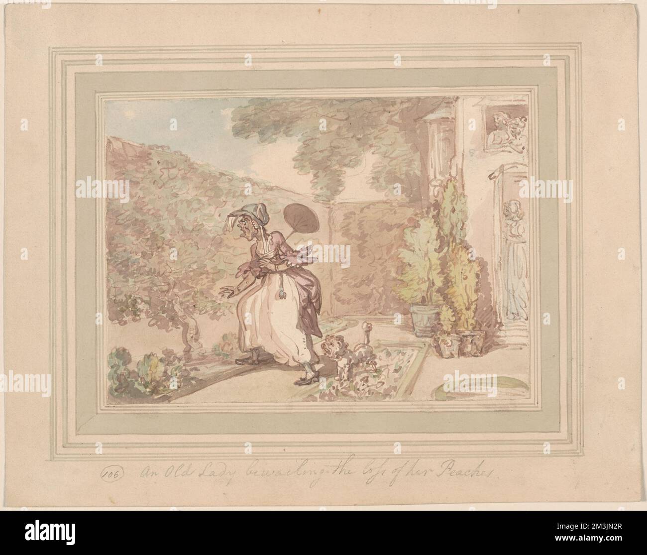 An old lady bewailing the loss of her peaches , Dogs, Sadness, Peach ...