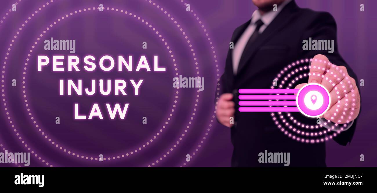 Conceptual display Personal Injury Law. Business approach being hurt or ...