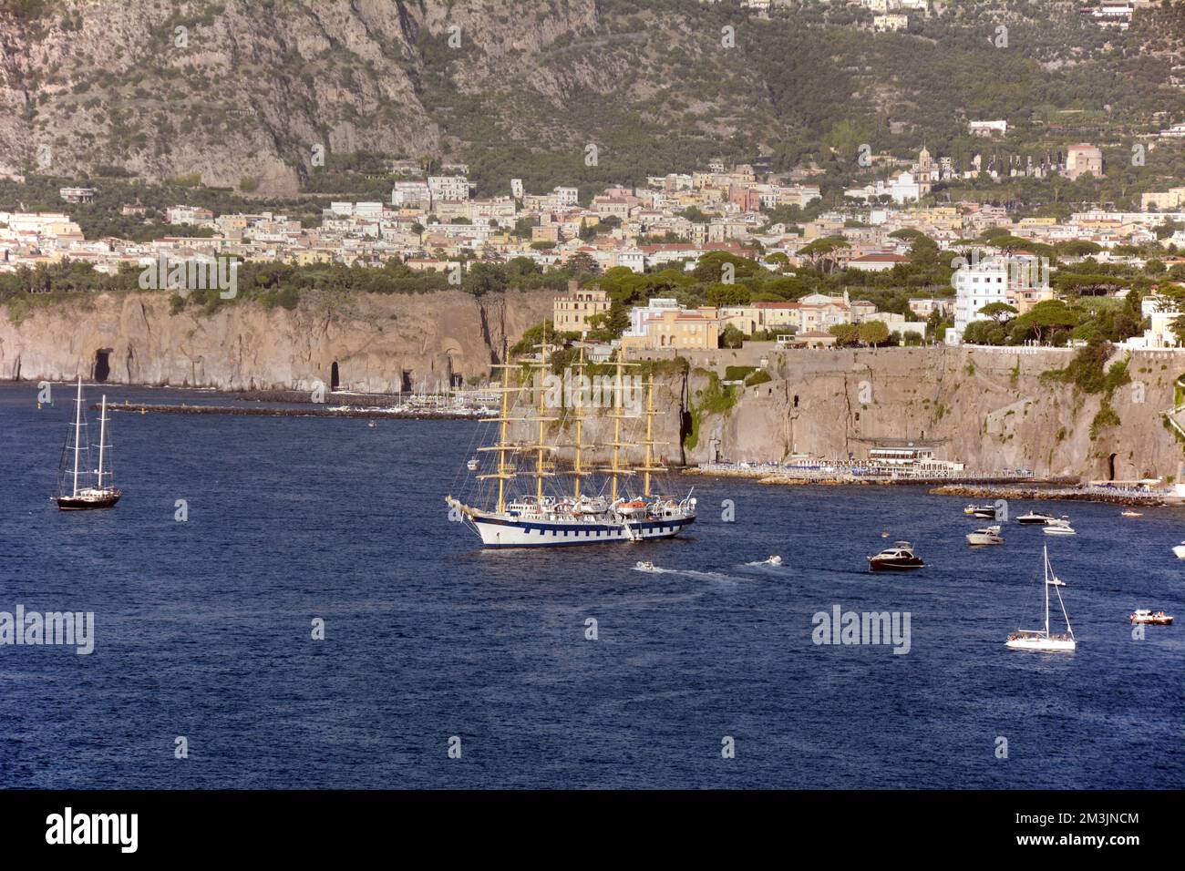 The Italian Mediterranean coastal city of Sorrento, part of the ...
