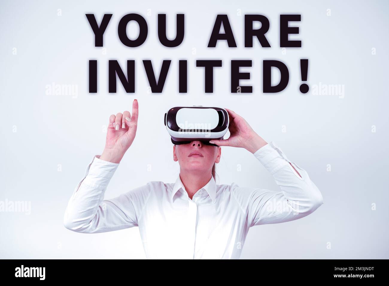 Hand writing sign You Are Invited. Conceptual photo Receiving and ...