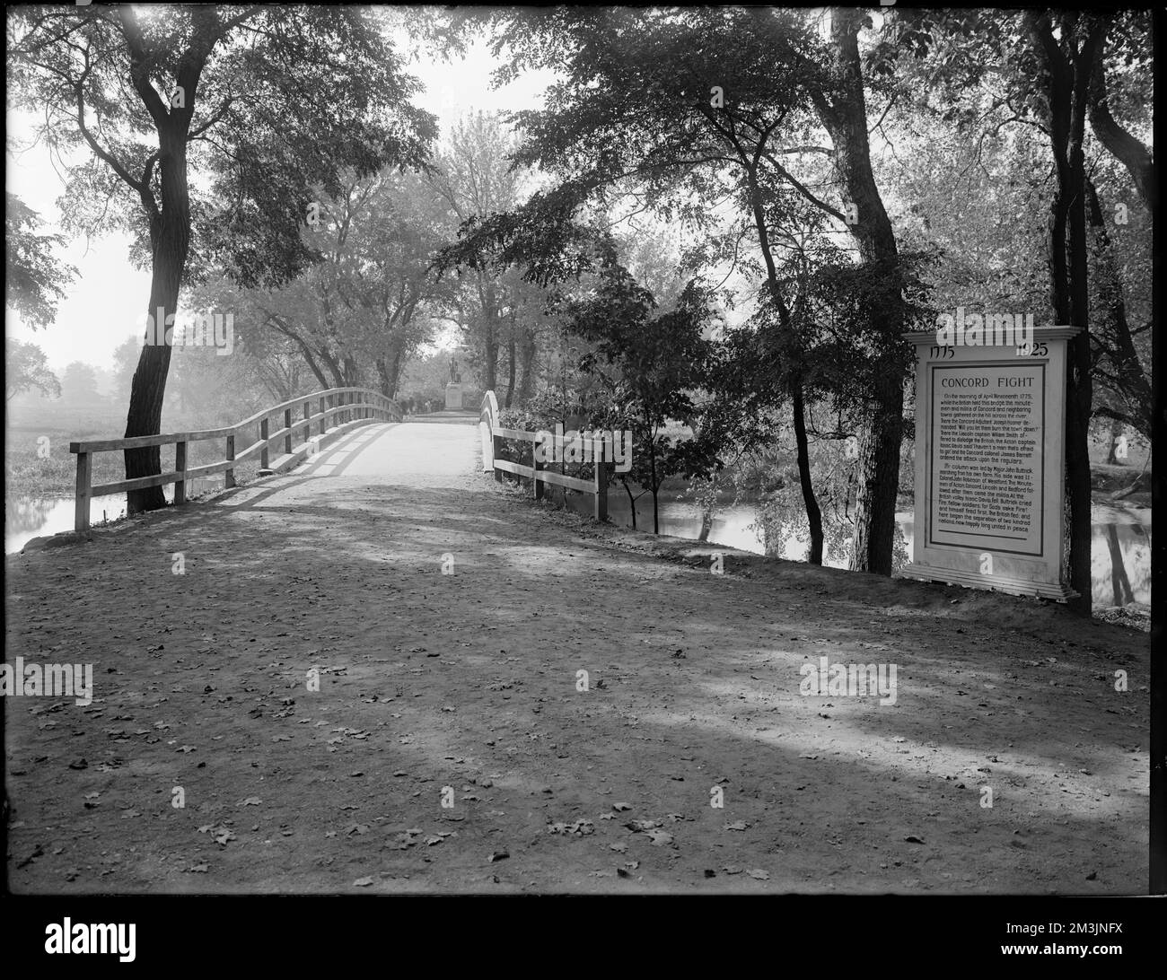 Old North Bridge, Concord, Mass. , Bridges, Historical markers. Leon ...