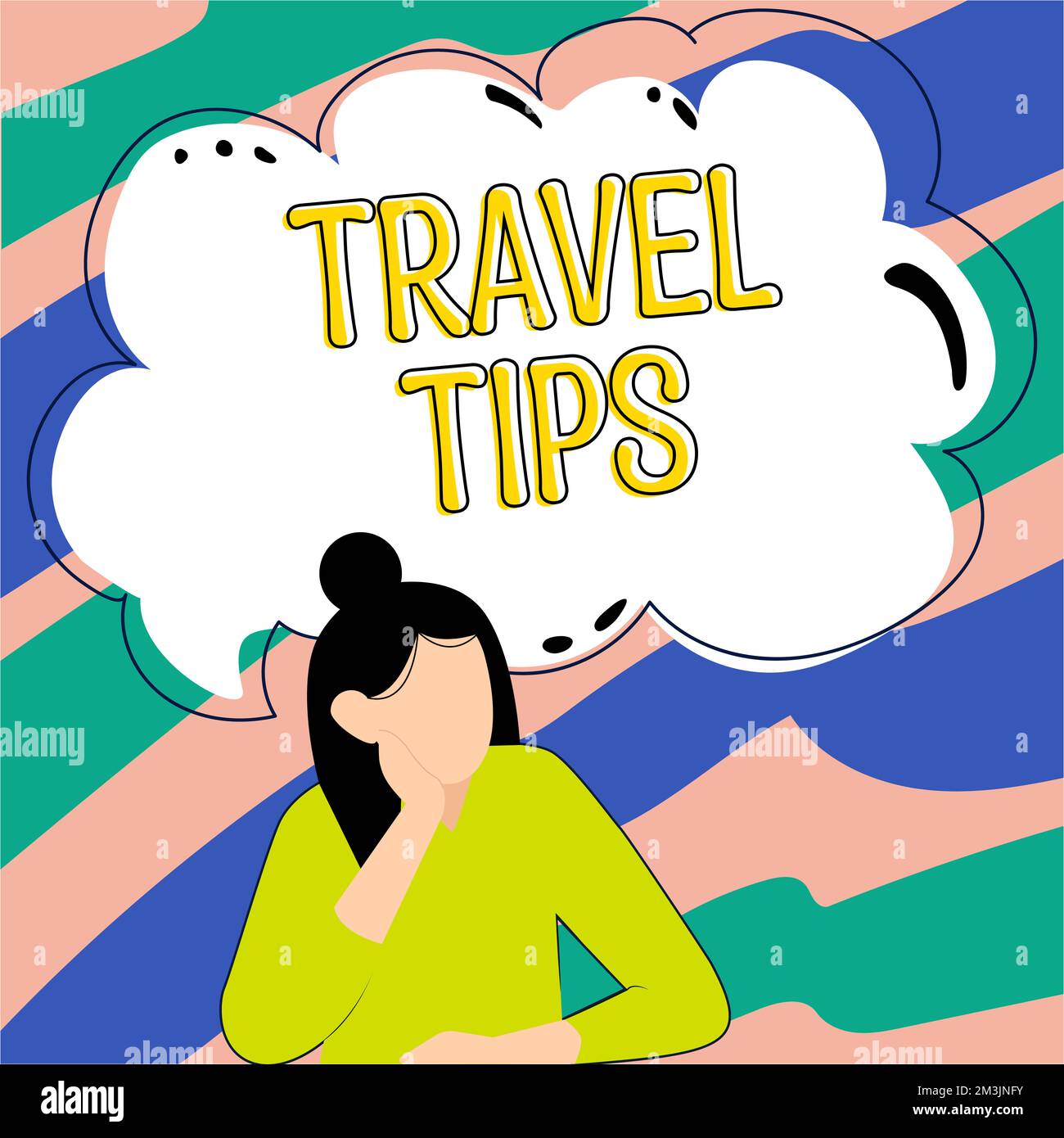 Conceptual caption Travel Tips. Word for Recommendations for a happy ...