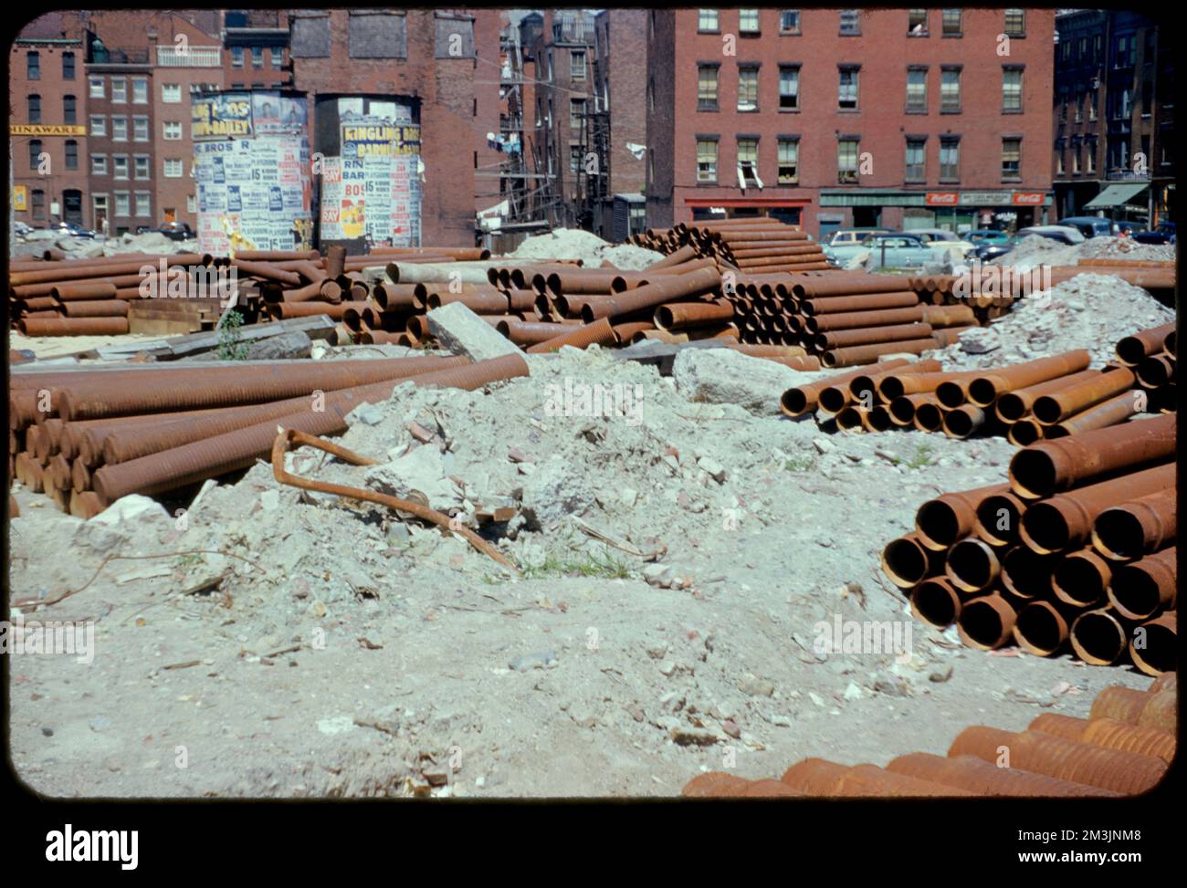Old pipes, North End, Boston , Pipes Conduits, Construction. Edmund L ...