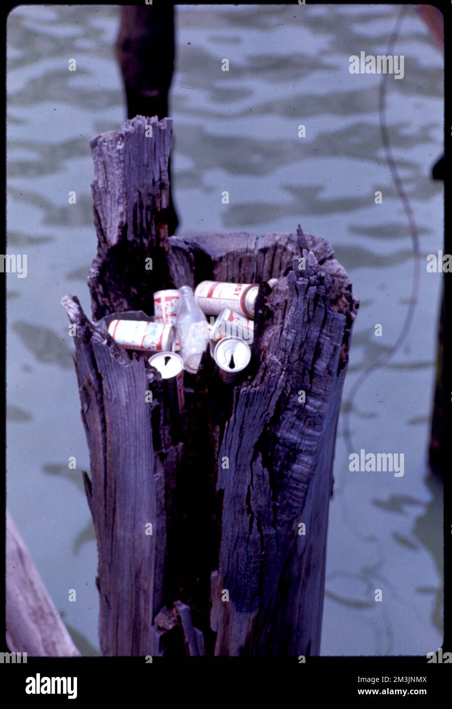 Old pier pylons , Pylons Bridges. Edmund L. Mitchell Collection Stock ...