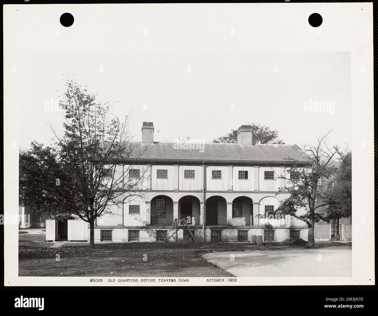 Old quarters before tearing down , Armories, Buildings, Officers ...