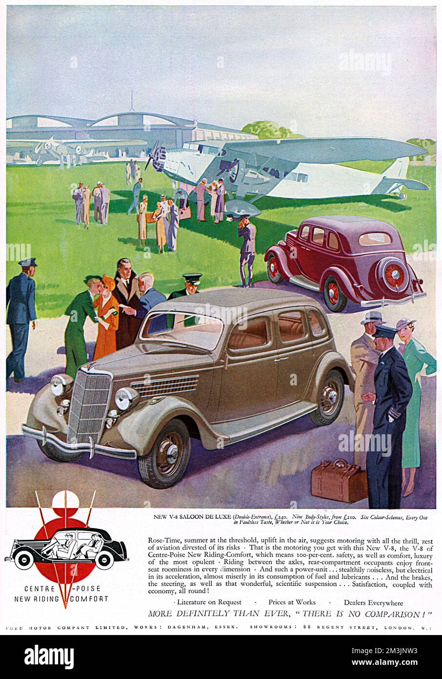 FORD CAR AT AIRFIELD Stock Photo - Alamy