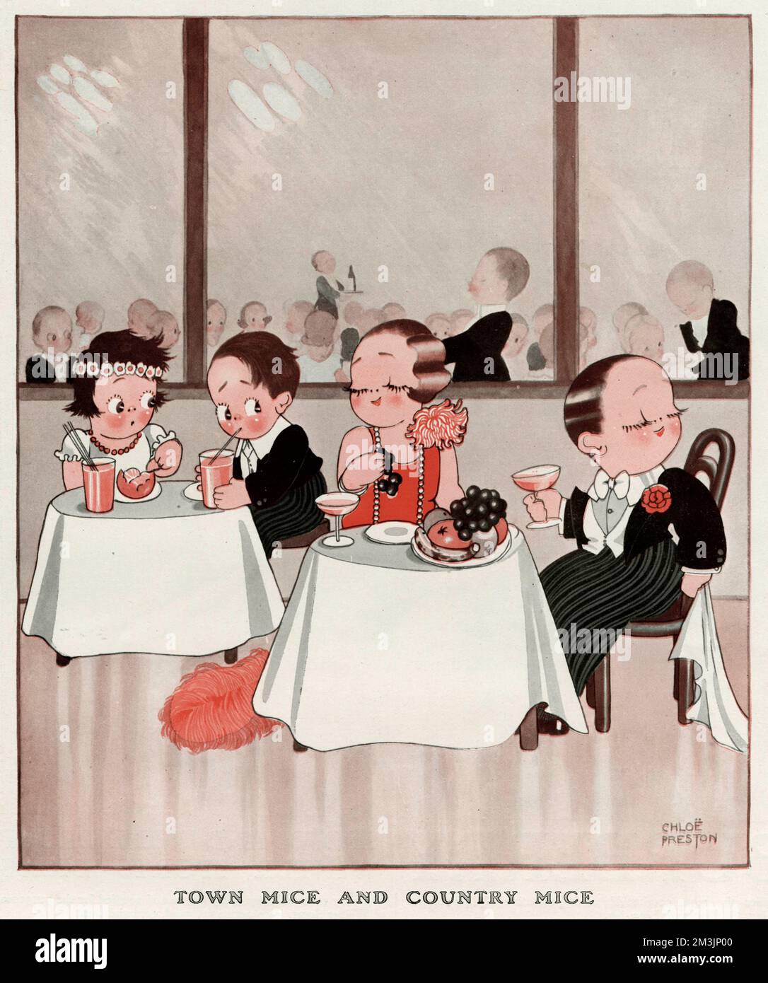 Town mice and country mice 1928 Stock Photo - Alamy