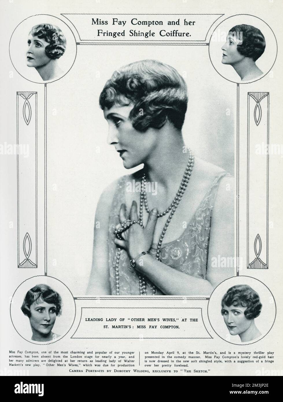 Fay Compton 1928 Stock Photo - Alamy
