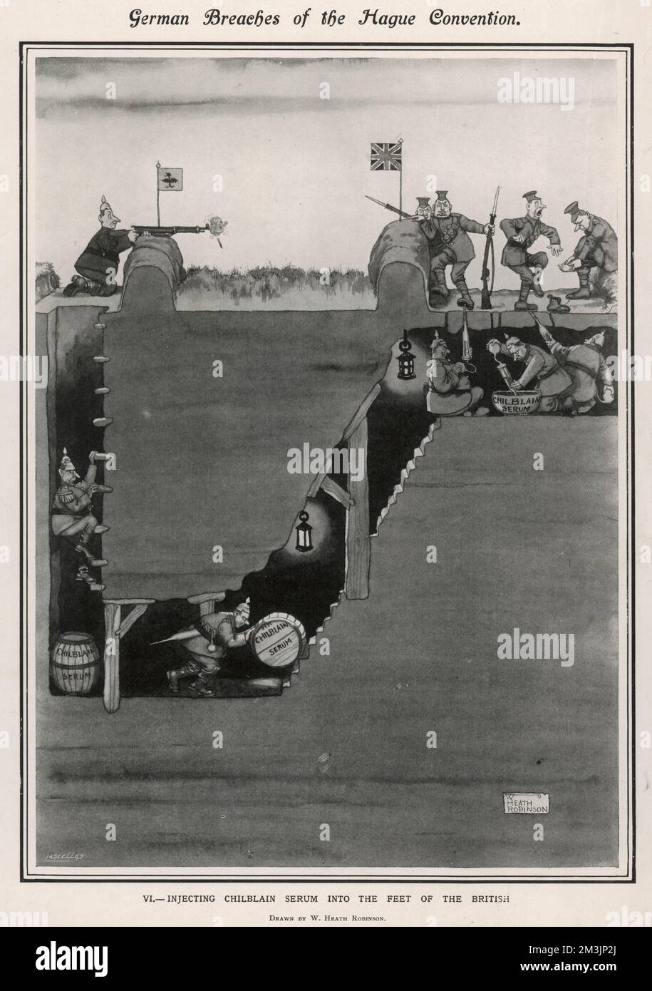 German breaches of the hague convention Stock Photo - Alamy