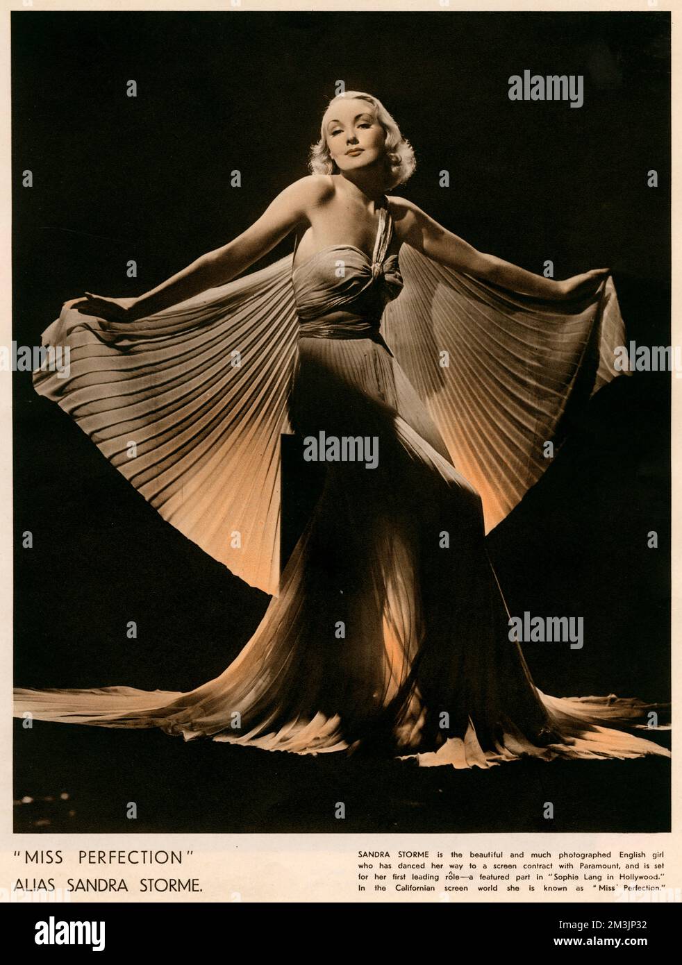 Miss Perfection Alias Sandra Storme Stock Photo - Alamy