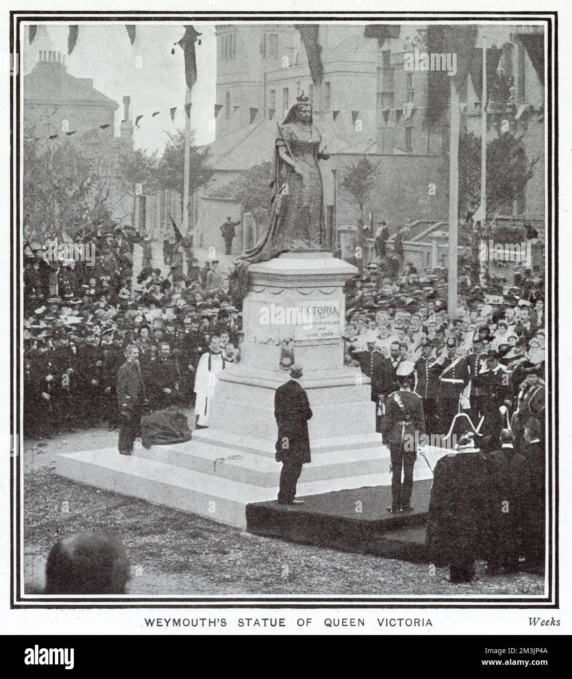 Queen Victoria Statue, Unveiled, Weymouth 1902 Stock Photo - Alamy