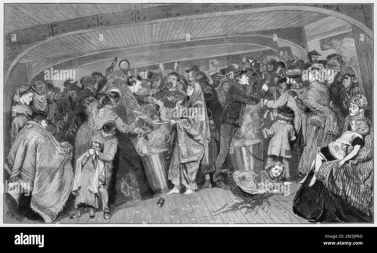 The steerage deck Black and White Stock Photos & Images - Alamy