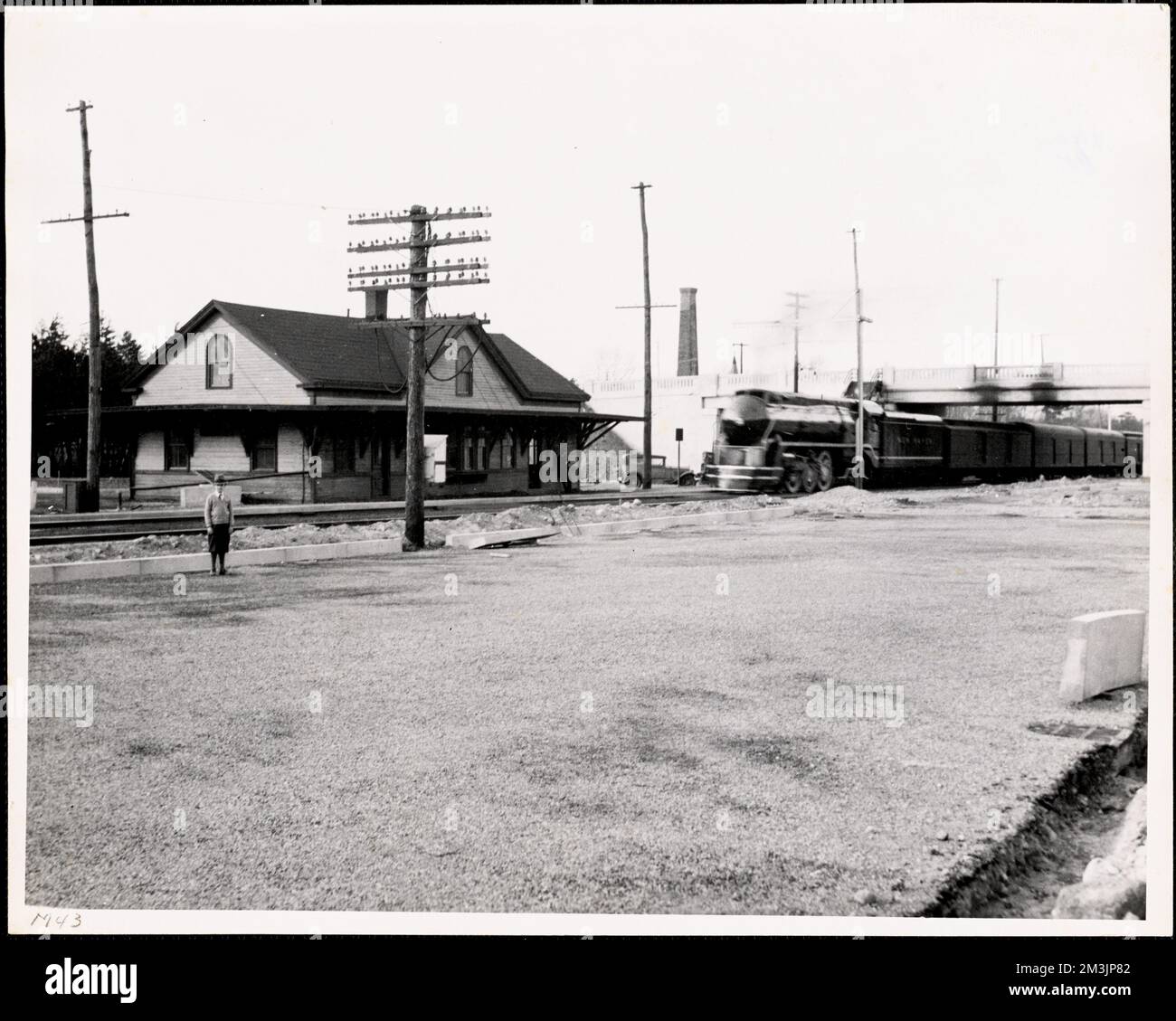 Old Sharon. Mass. Sta. NYNH+H RR , Railroad stations. Sharon Public ...