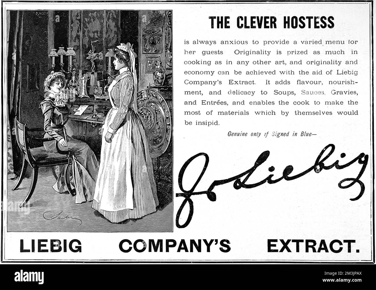 Advert liebig hi-res stock photography and images - Alamy