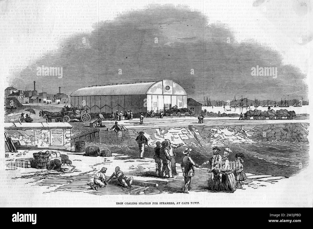 South Africa Cape Town 1854 Stock Photo - Alamy