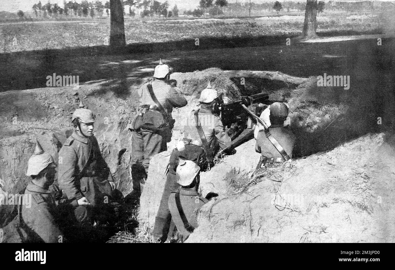 German trenches at the front Stock Photo - Alamy