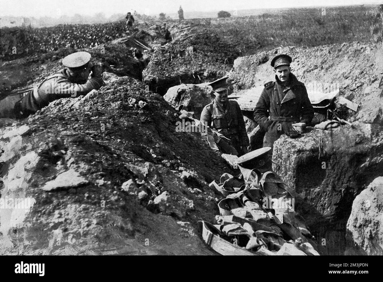 British trenches at the front Stock Photo - Alamy