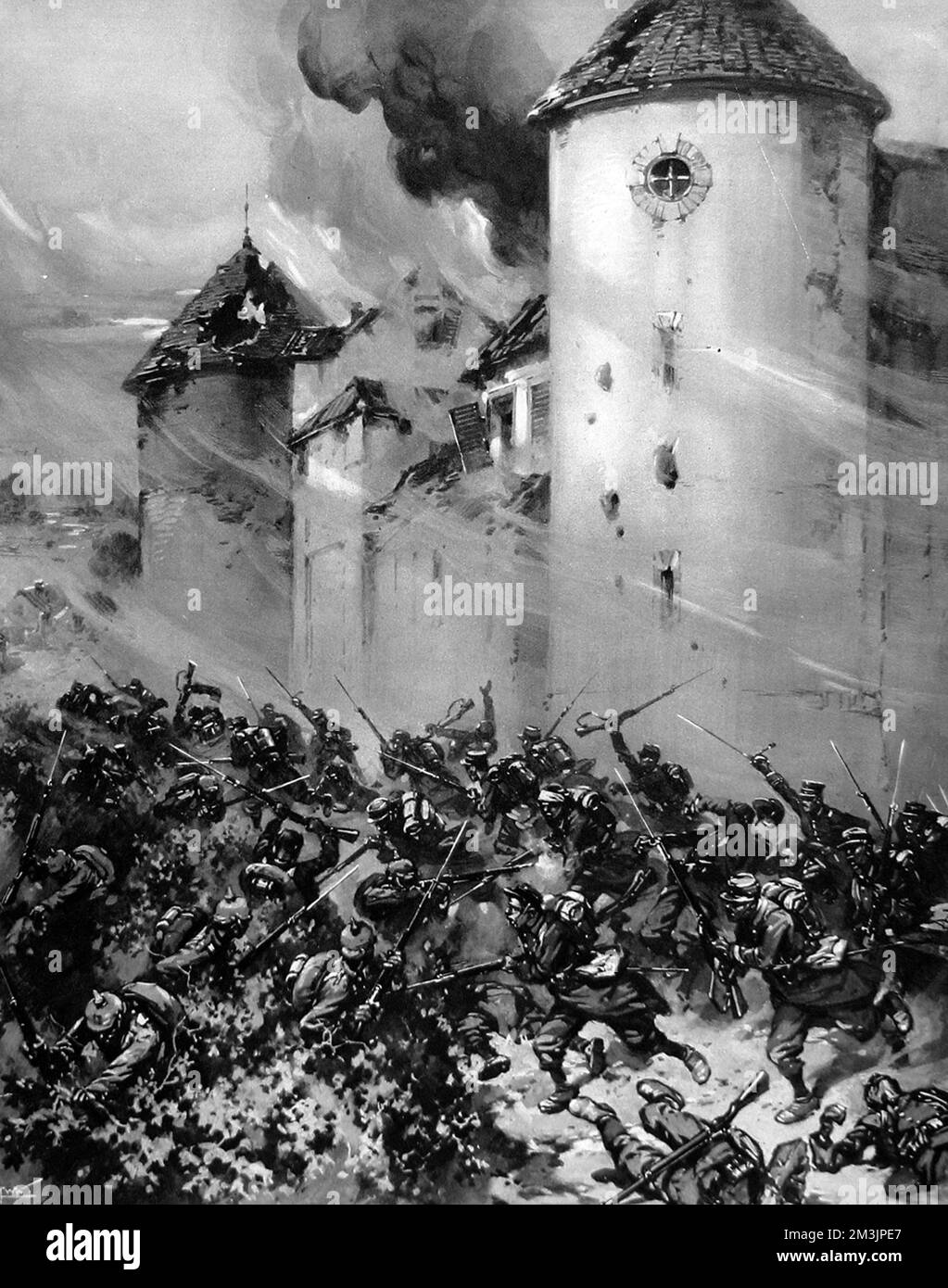 The battle of villiers Black and White Stock Photos & Images - Alamy