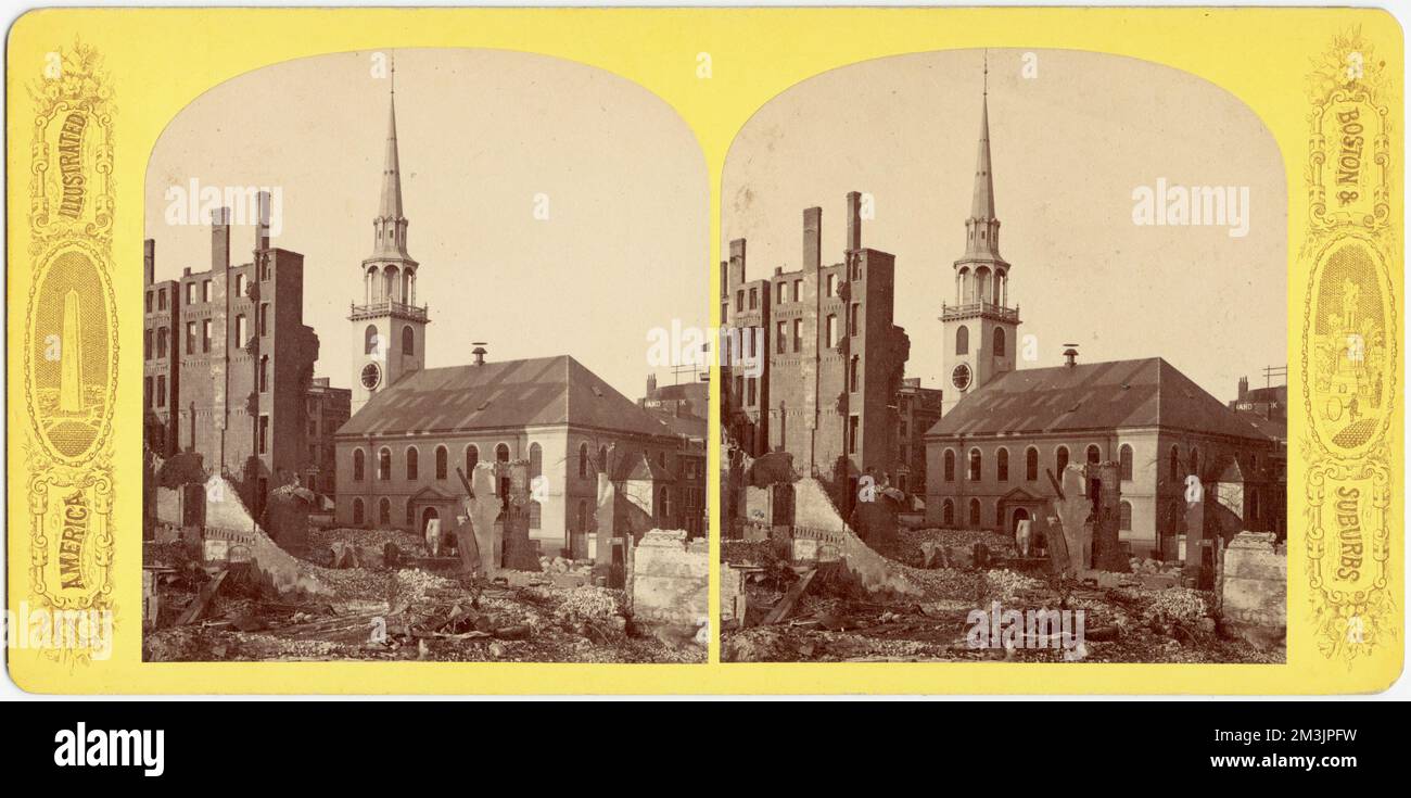 Old South Meeting House, in Boston , Fires, Churches, Great Fire ...