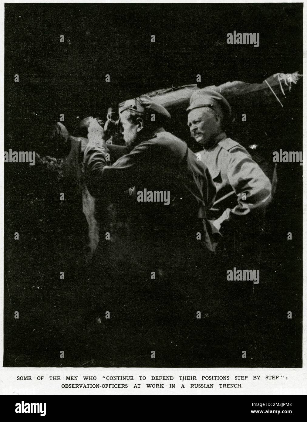 Russian observation-officers 1915 Stock Photo - Alamy