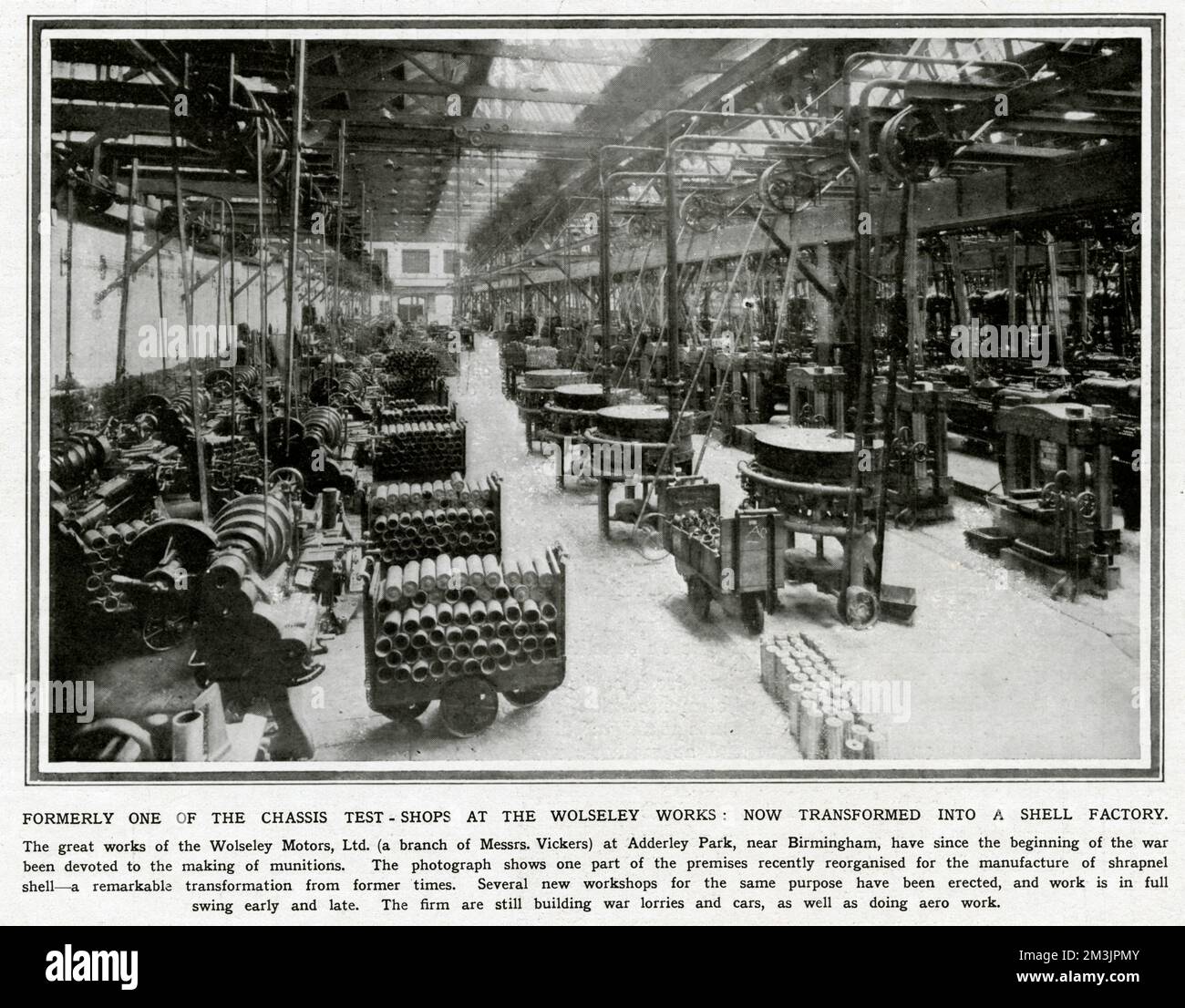 Wolseley Motors now a shell factory 1915 Stock Photo - Alamy