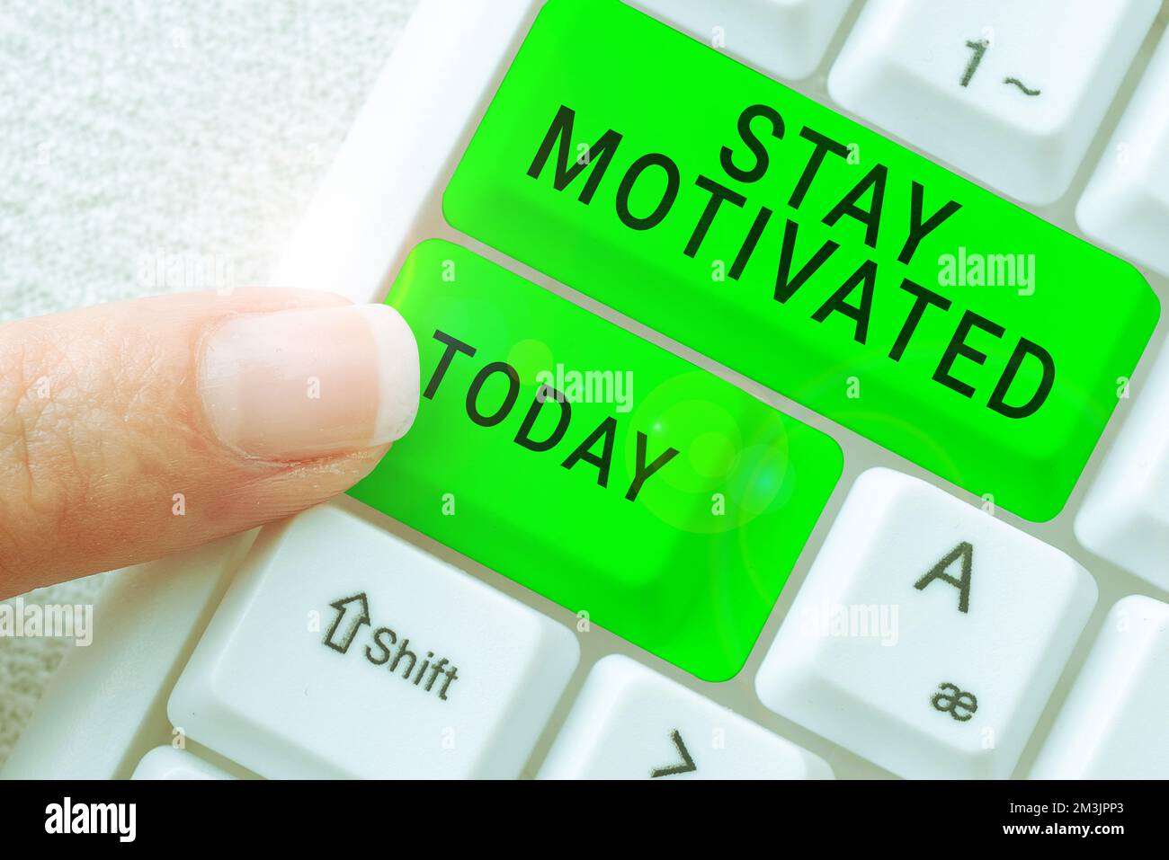 Hand writing sign Stay Motivated. Business approach Reward yourself ...