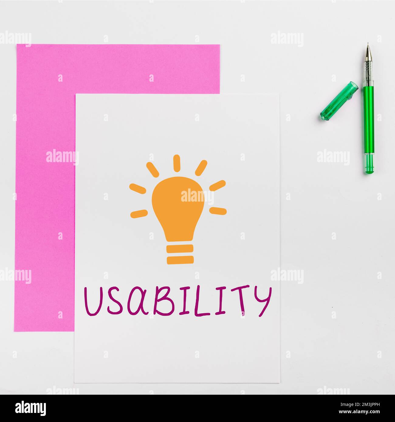 Writing displaying text Usability. Business concept A word assosiated ...