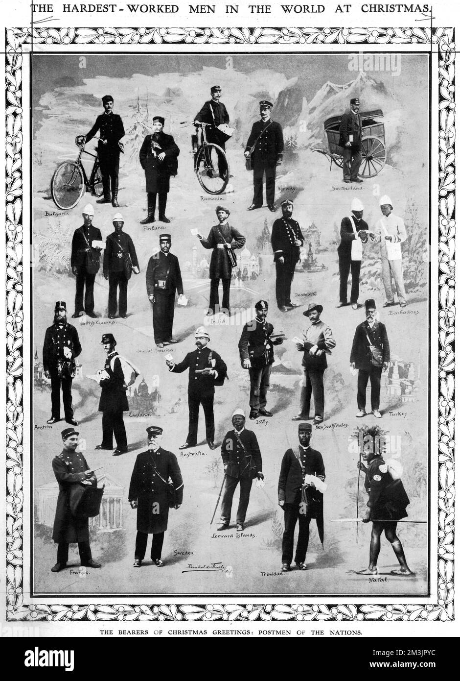 Postmen of the nations Stock Photo - Alamy