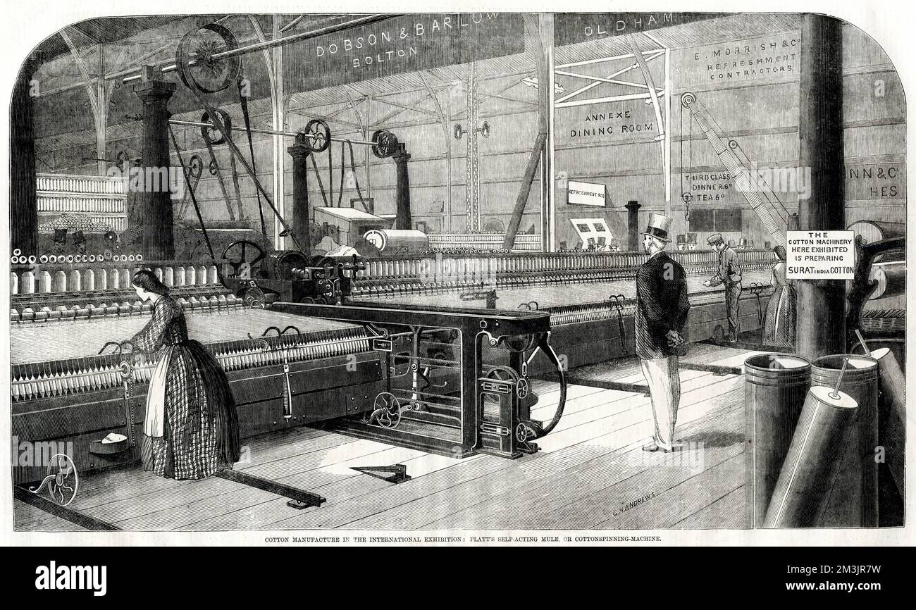 Cotton spinning machine hi-res stock photography and images - Alamy