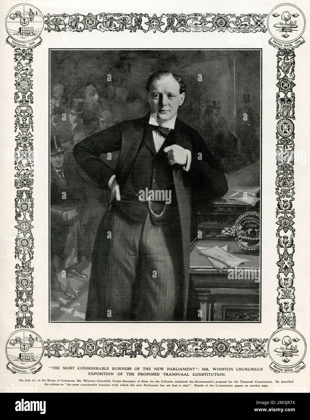 A Young Winston Churchill Stock Photo - Alamy