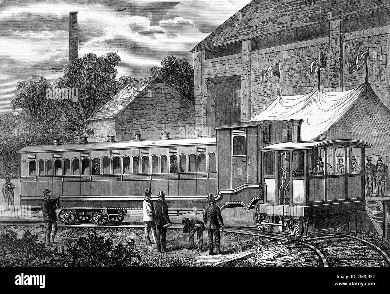 Experiments with Fairlie's steam carriage Stock Photo - Alamy