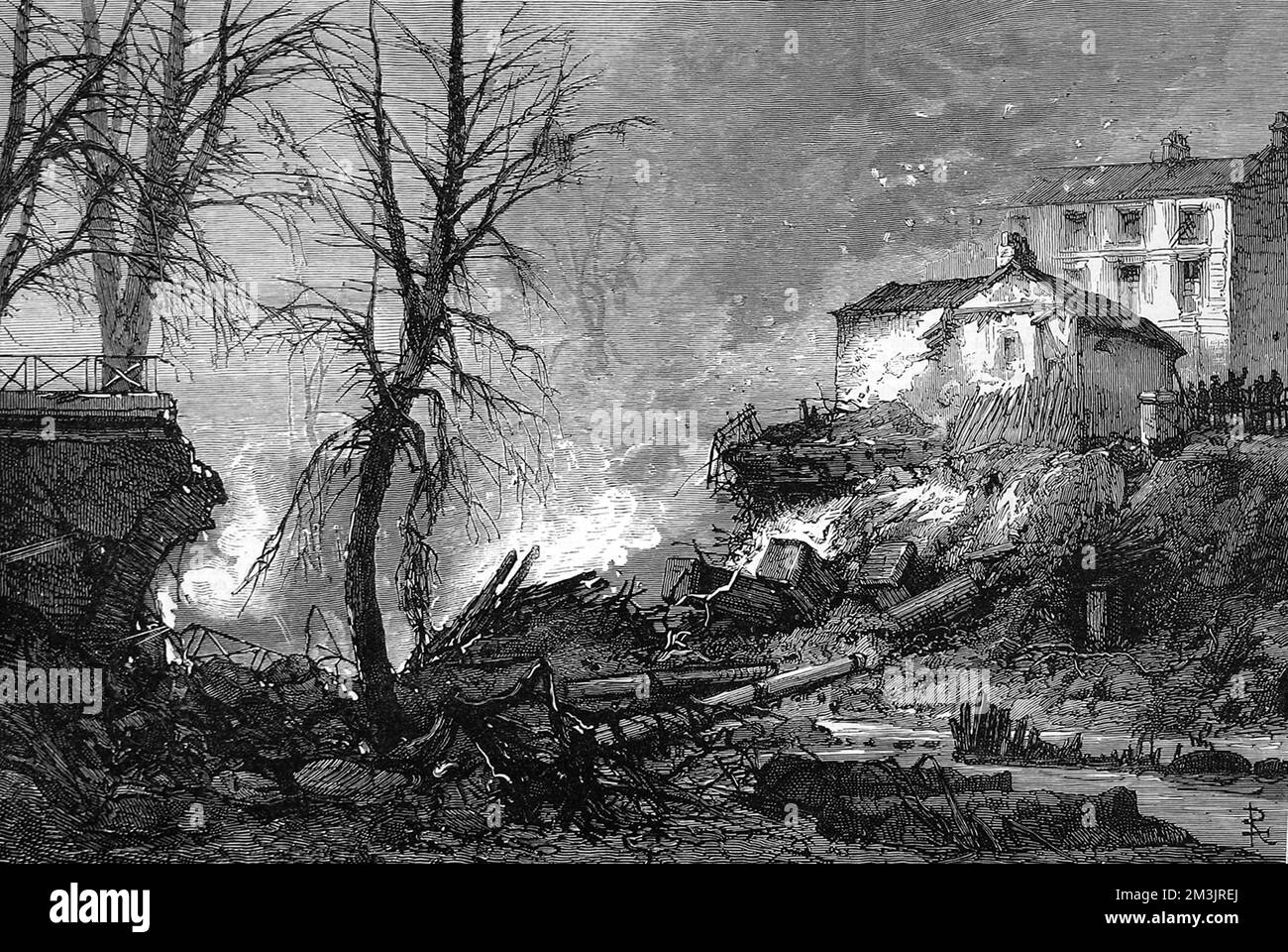 Explosion at Regents Canal Stock Photo - Alamy