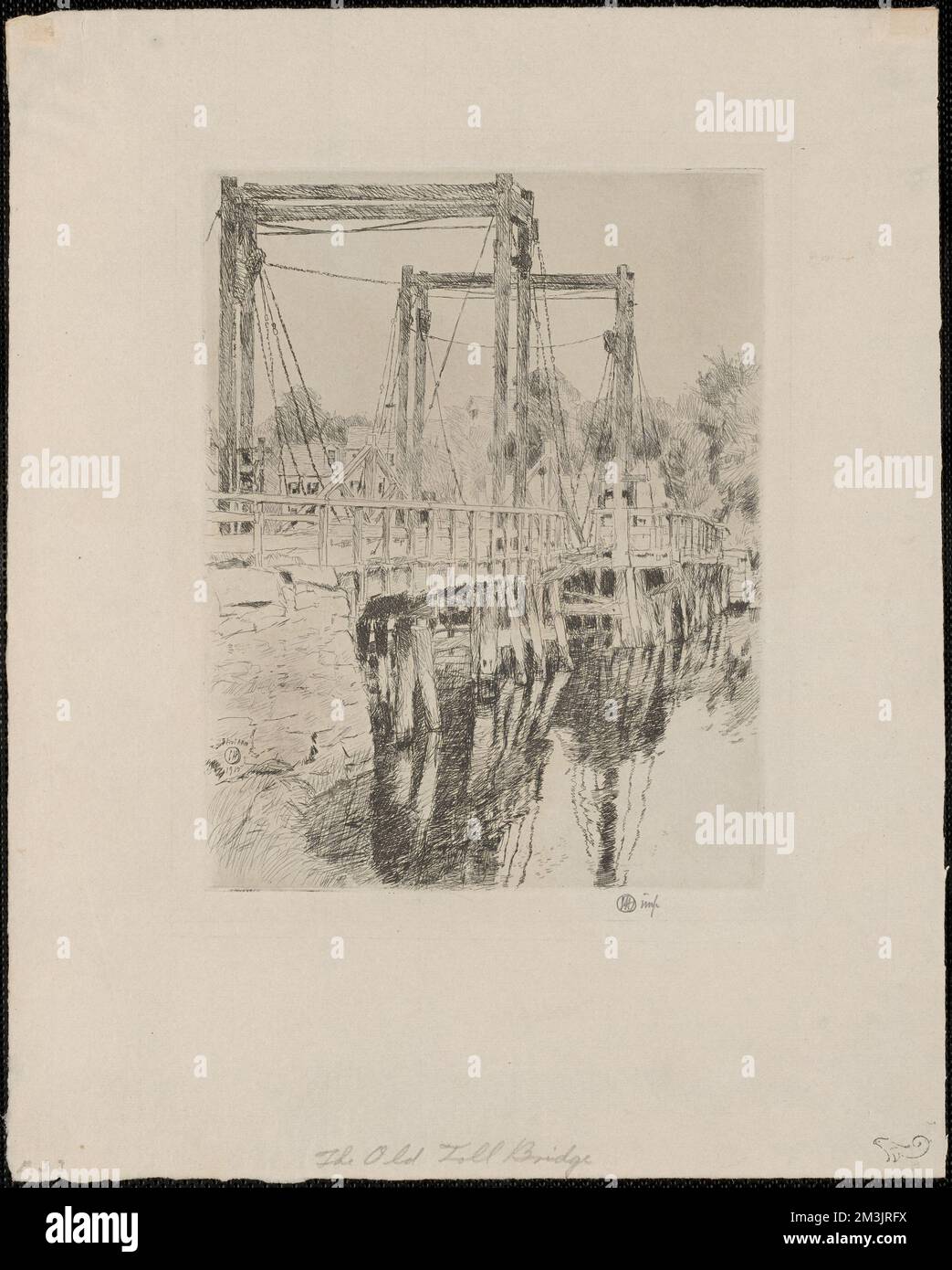 The old toll bridge , Toll bridges. Childe Hassam (1859-1935). Prints ...