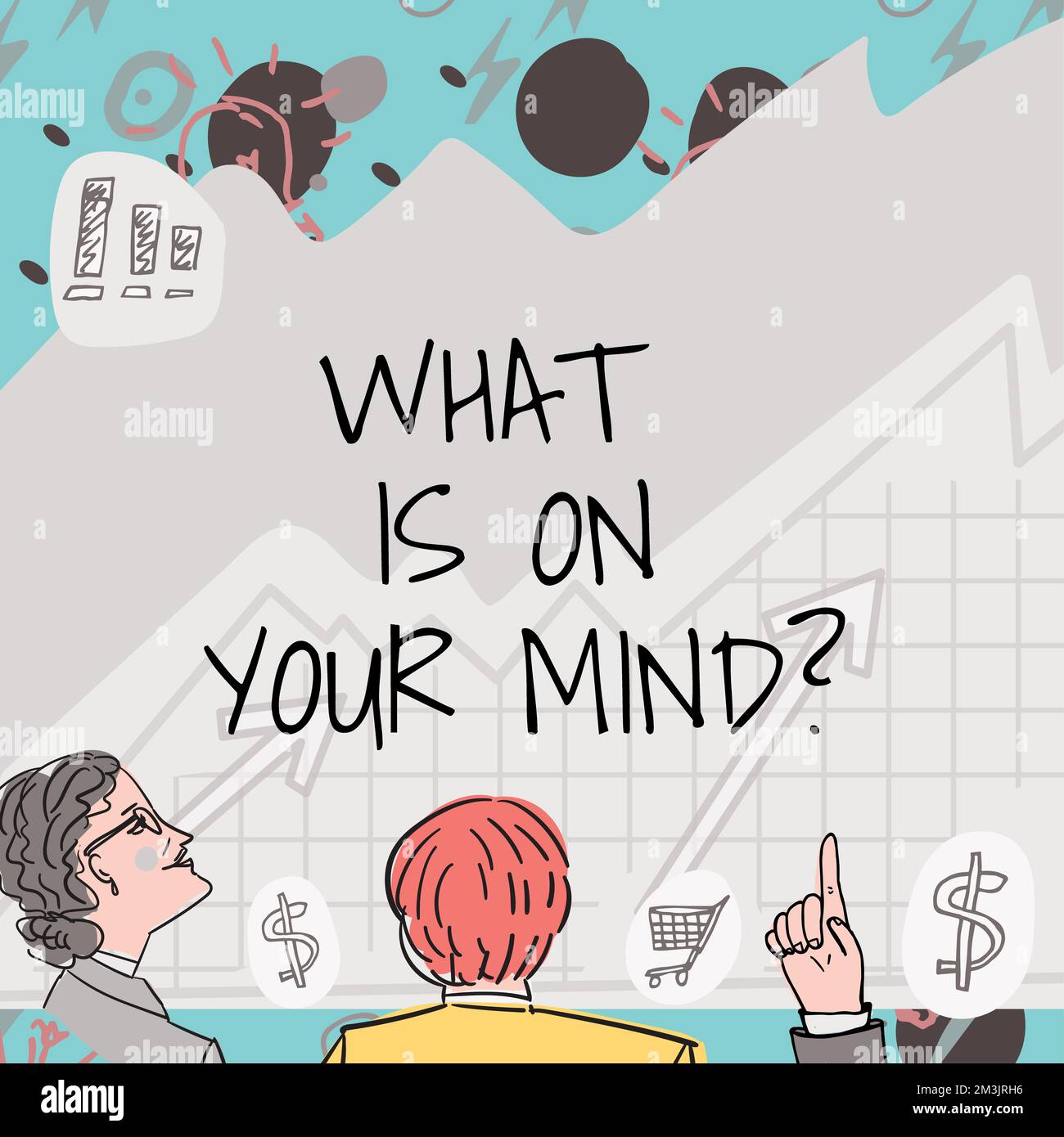 Conceptual display What Is On Your Mind. Concept meaning Open minded ...