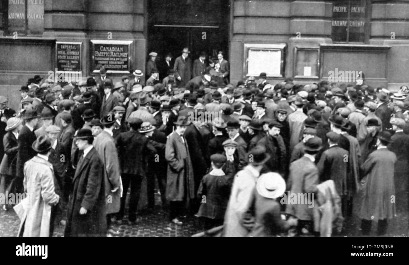 Vigil outside the C.P.R, relatives and friend awaiting news Stock Photo ...