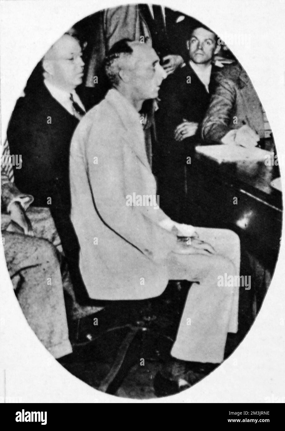 Mr E. F Warms, acting captain of the Morro Castle Stock Photo - Alamy