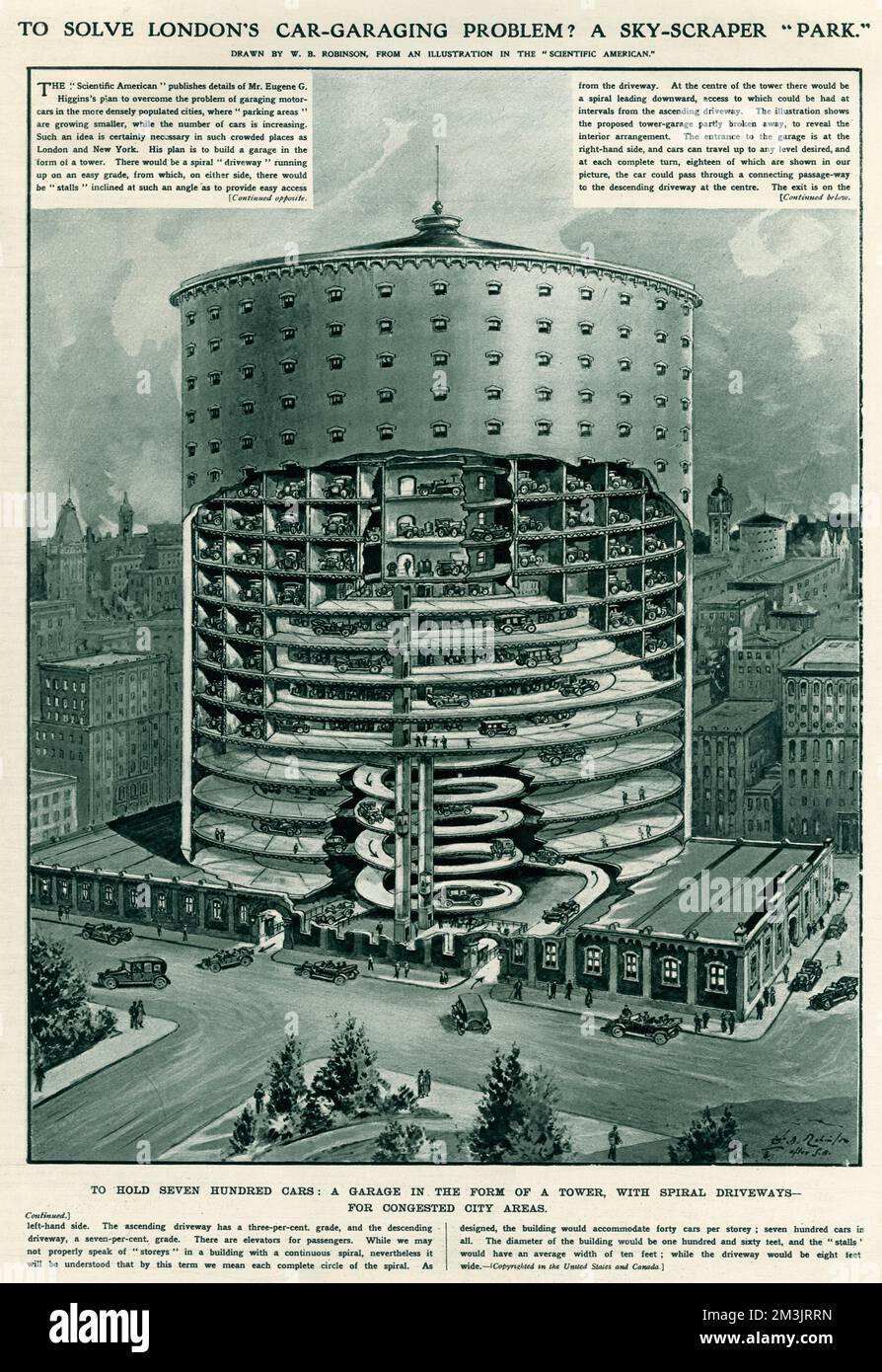 Spiral parking garage cars hi-res stock photography and images - Alamy