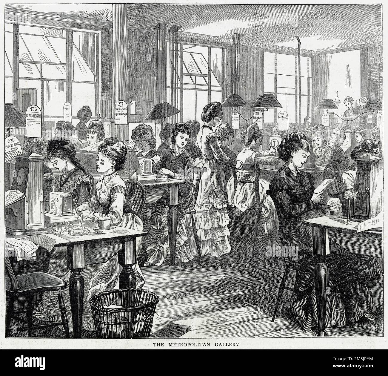 Metropolitan Gallery in Telegraph Street 1871 Stock Photo - Alamy