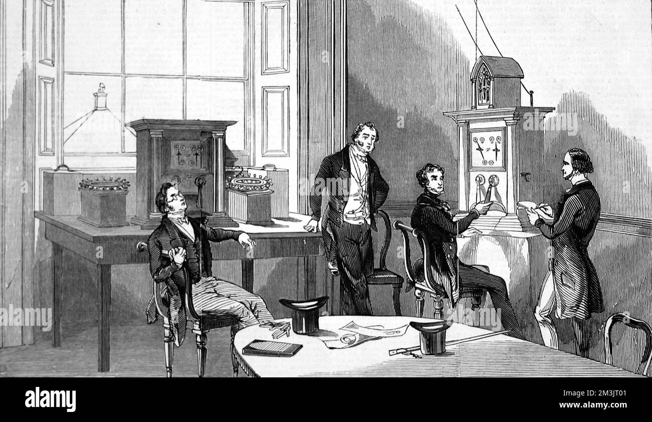 Game of chess by telegraph Stock Photo - Alamy