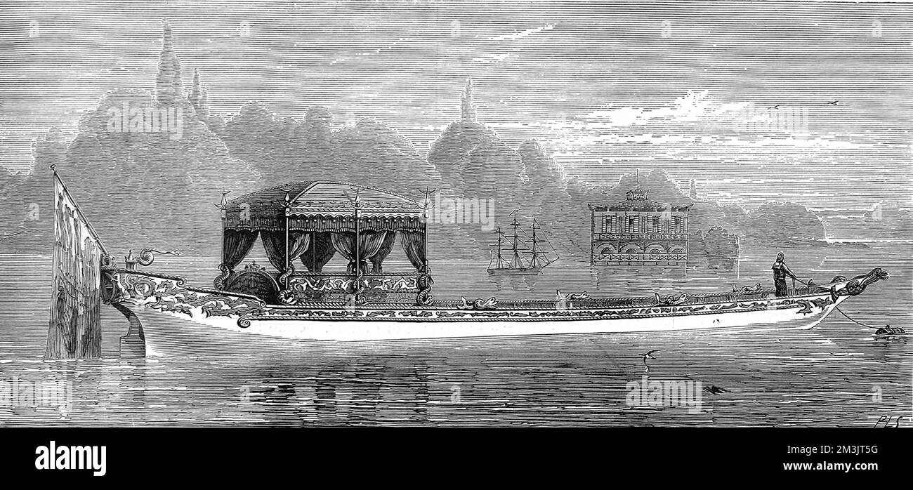 Queens royal barge hi-res stock photography and images - Alamy