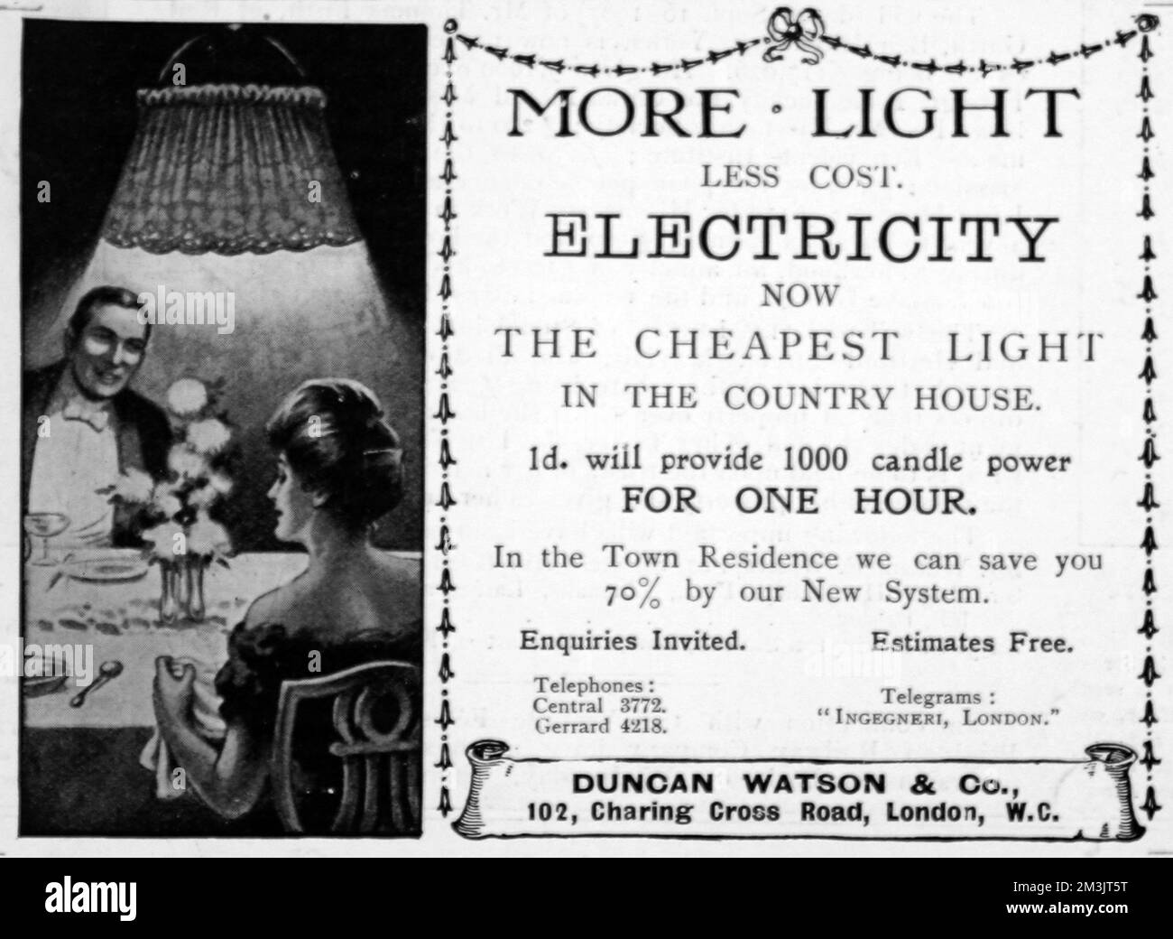 Electricity advertisement hi-res stock photography and images - Alamy